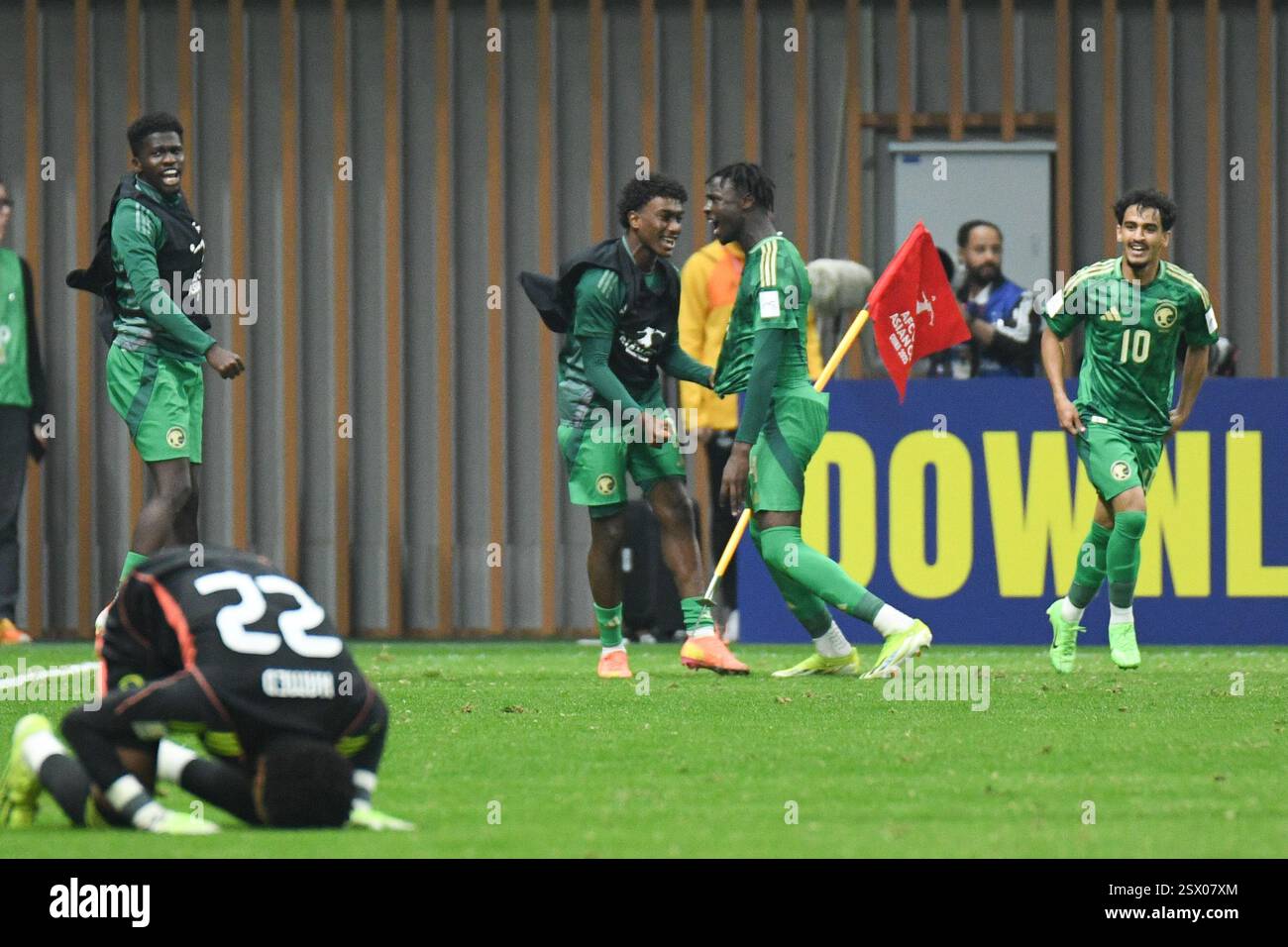 Shenzhen, China. 22 February, 2025. Saud Haroun #4 of Saudi Arabia ...