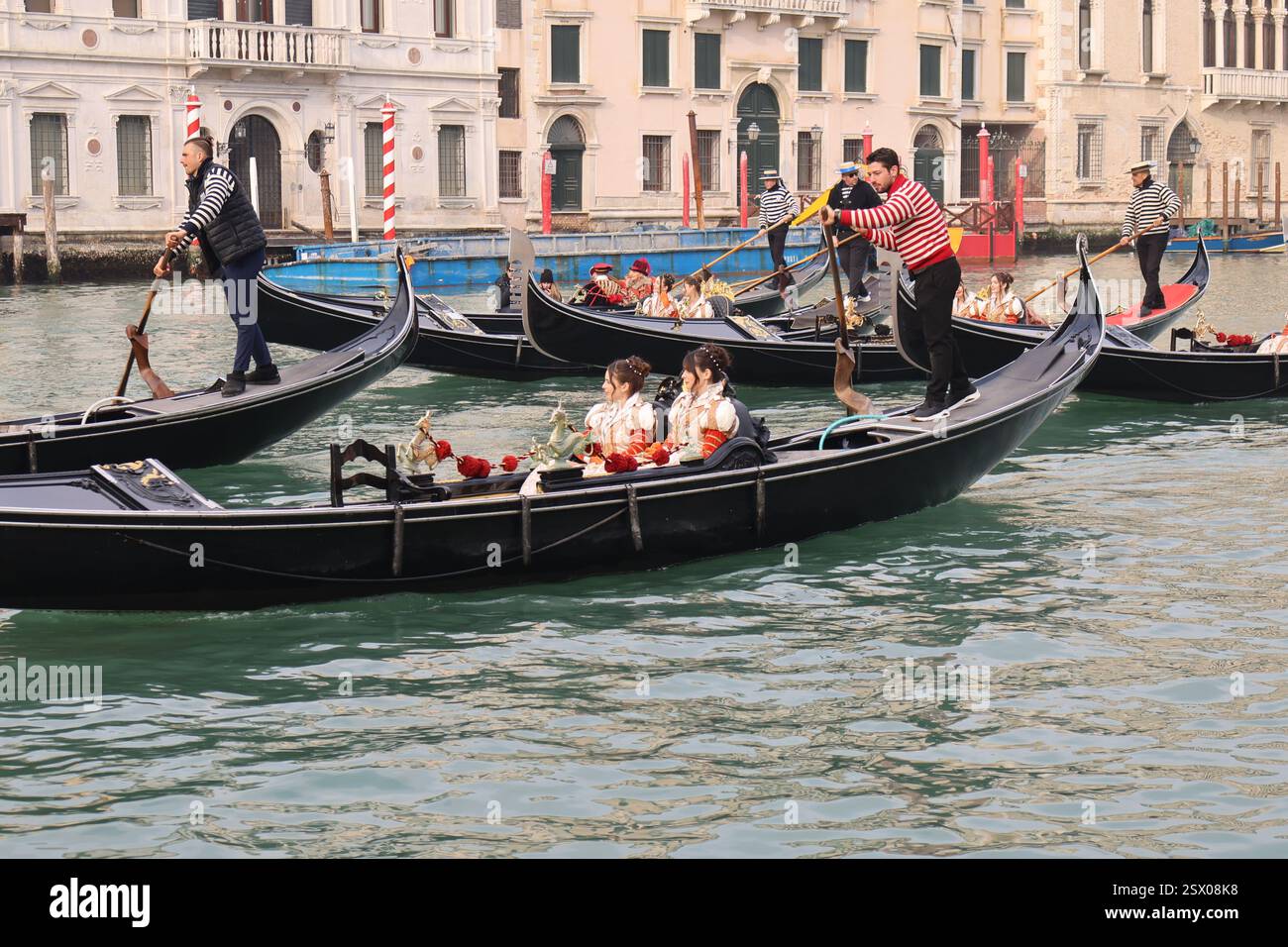venice, Italy. 22 February 2025 The feast of the Maries ,The prettiest ...