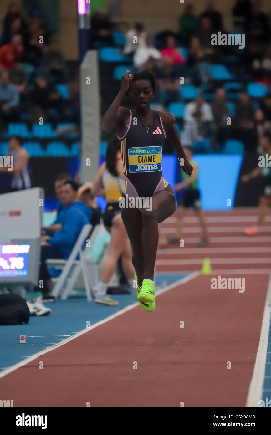 Madrid, Spain, 22nd February, 2025: The athlete, Fátima Diame (C. A ...
