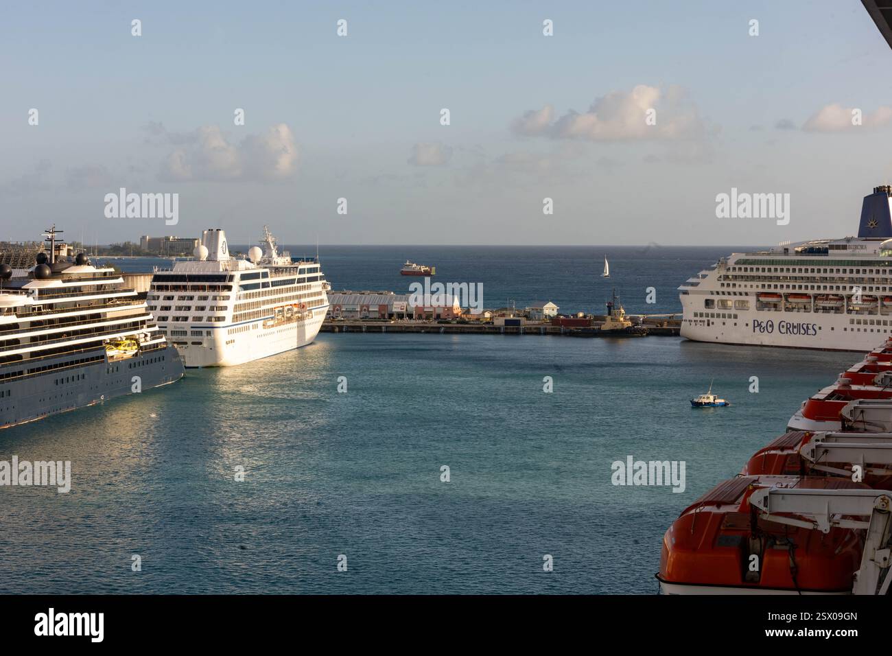 Cruise ships Bridgetown Port, Barbados Stock Photo - Alamy