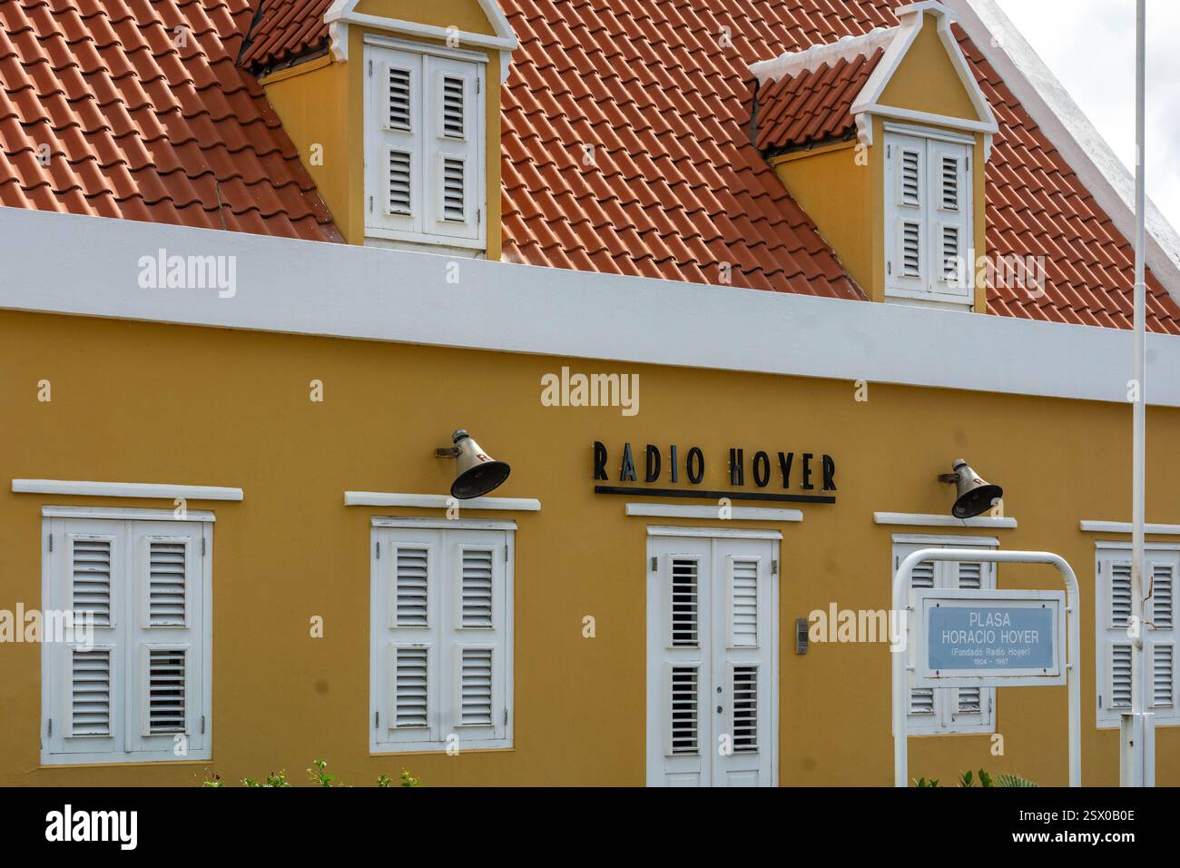 Radio Hoyer, Port of Willemstad Curacao Stock Photo - Alamy
