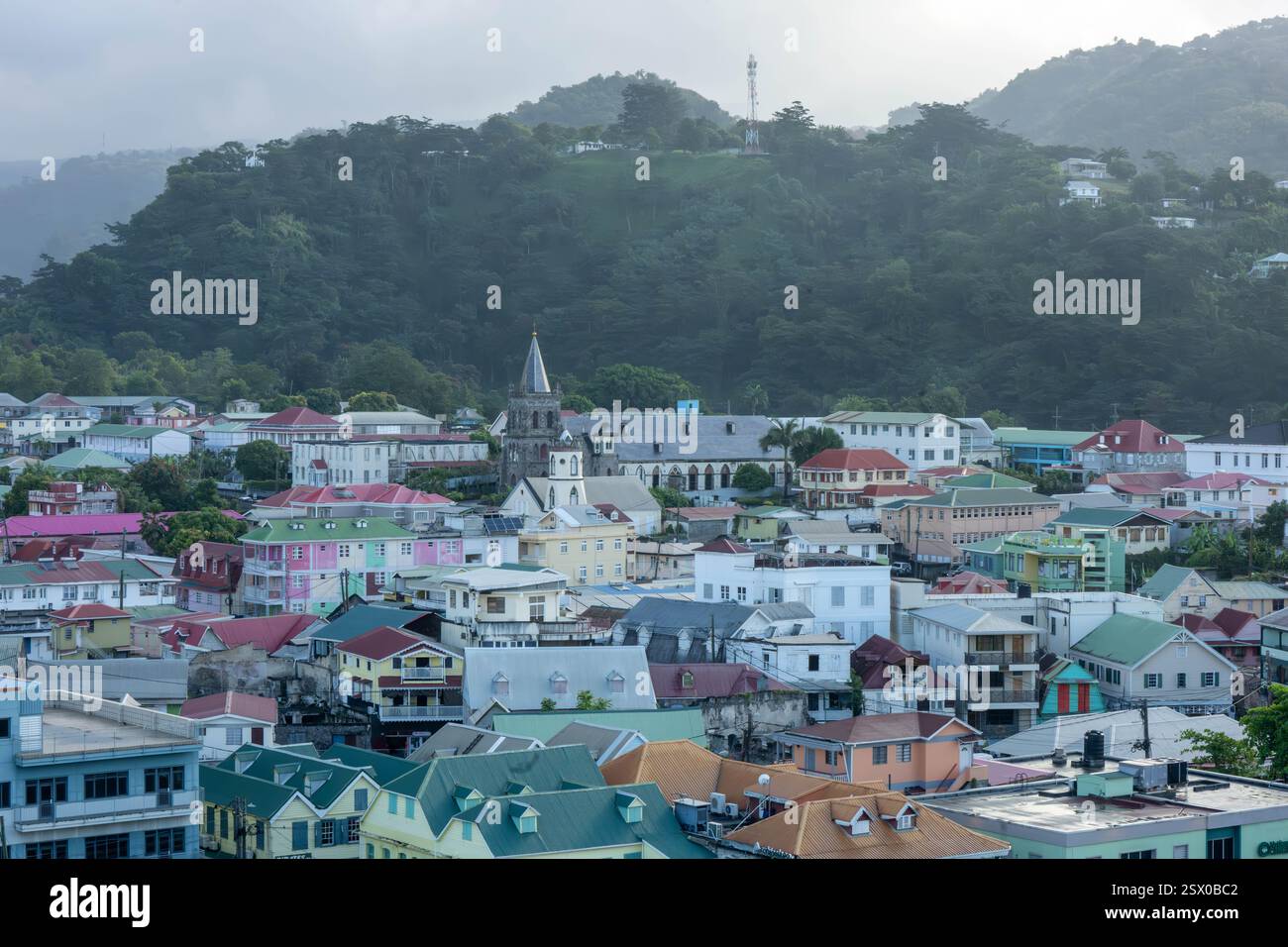 Port of Roseau, Dominica Stock Photo - Alamy