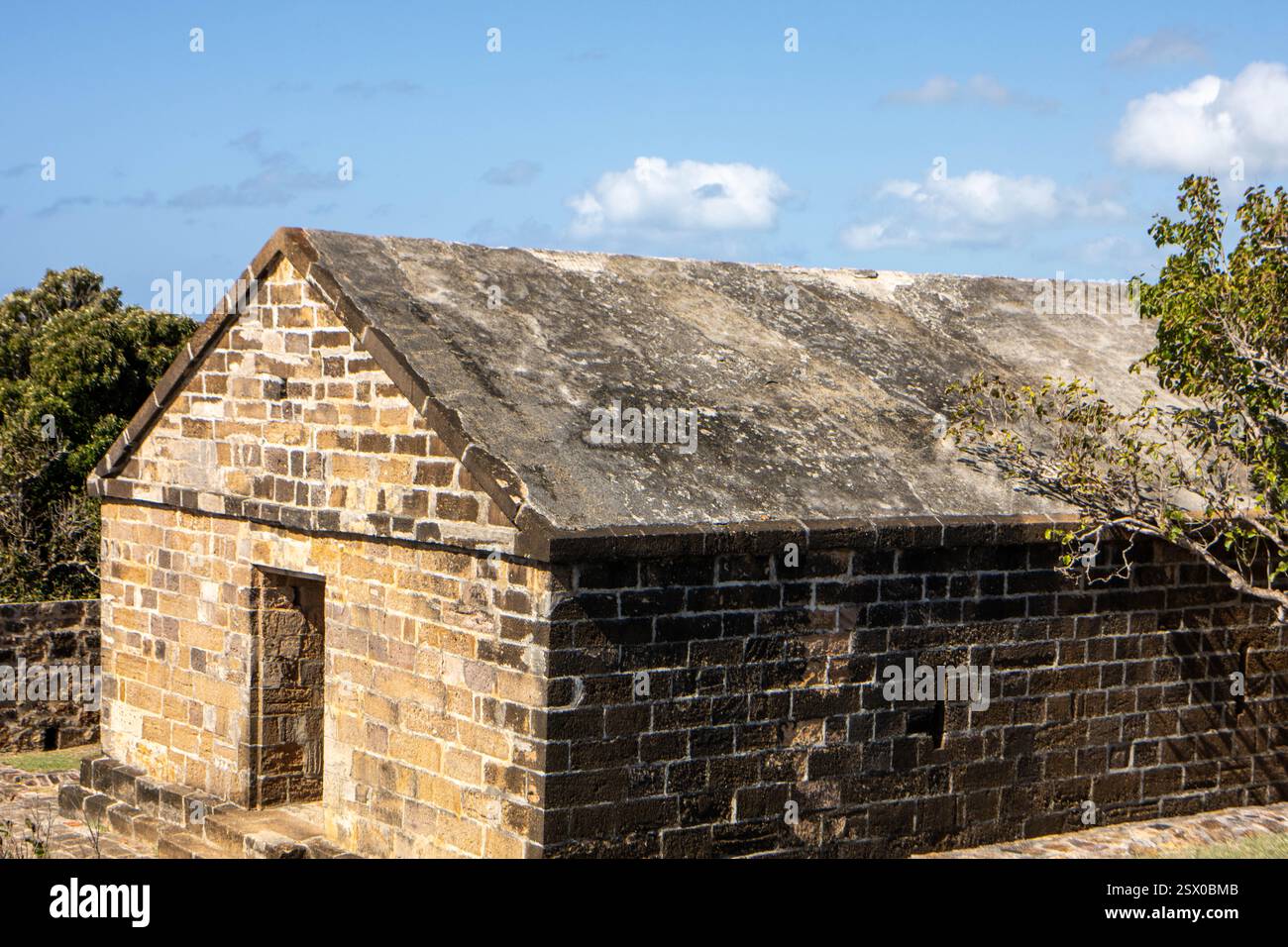 Part of The Blockhouse in Antigua a historic military structure located ...