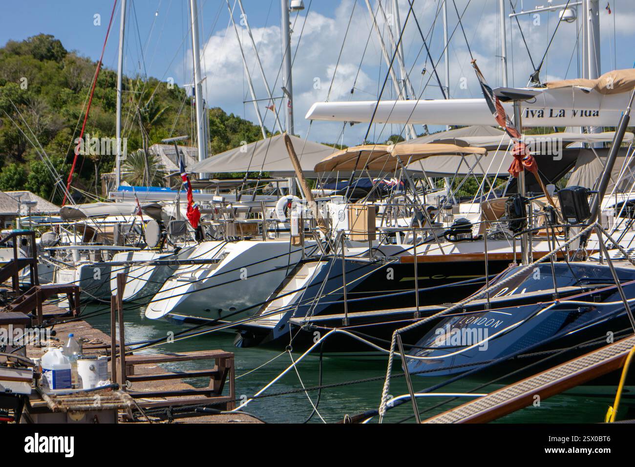 Yachts at Nelson’s Dockyard a UNESCO World Heritage Site and a historic ...