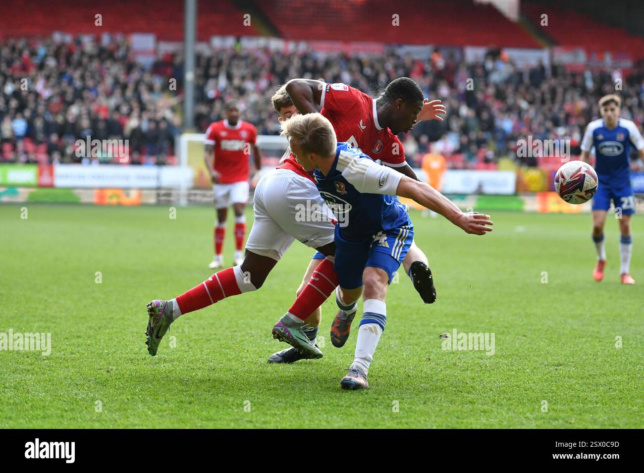 London, England. 22nd Feb 2025. Thierry Small is fouled during the Sky ...