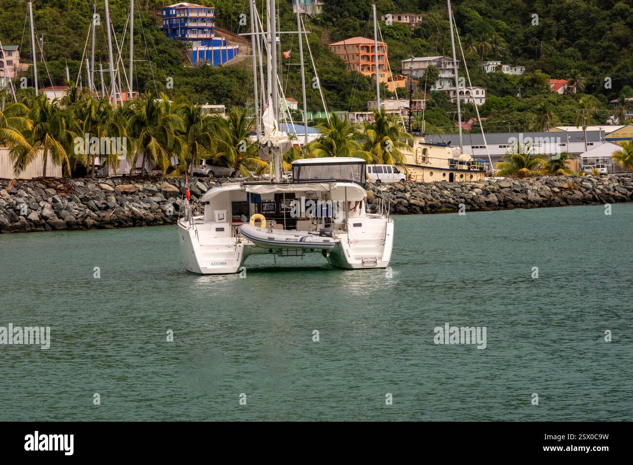 Catamaran Road Town Tortola British Virgin Islands Stock Photo - Alamy