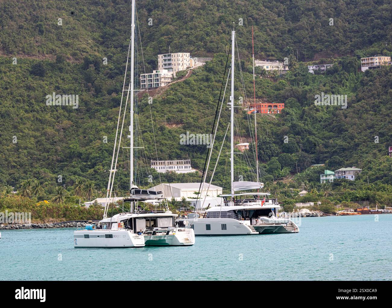 Catamarans Road Town Tortola British Virgin Islands Stock Photo - Alamy