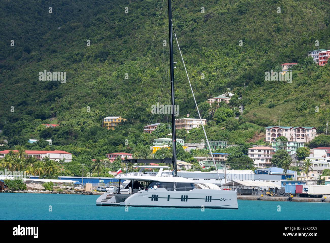 Catamaran, Road Town Tortola British Virgin Islands Stock Photo - Alamy
