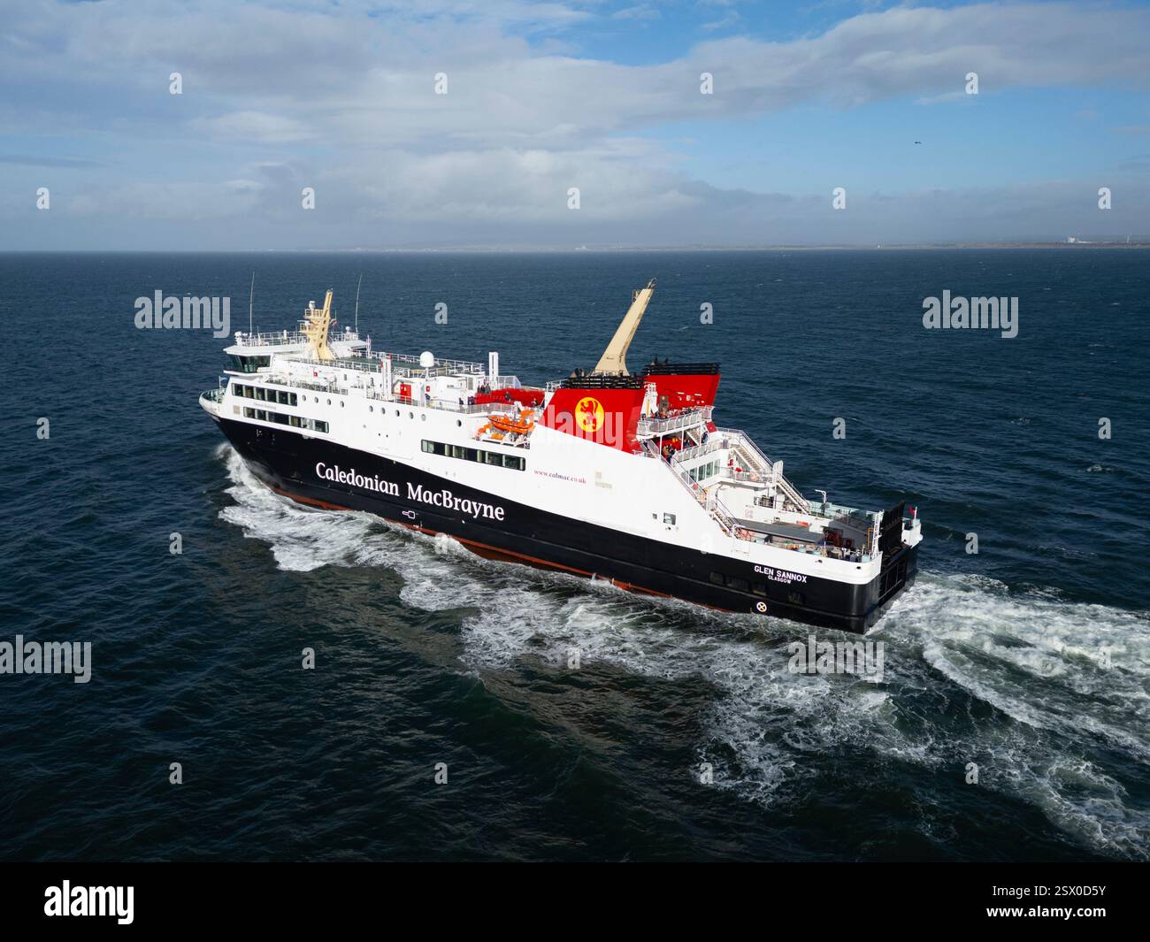 Troon, Scotland, UK. 22nd February, 2025. The MV Glen Sannox passenger ...