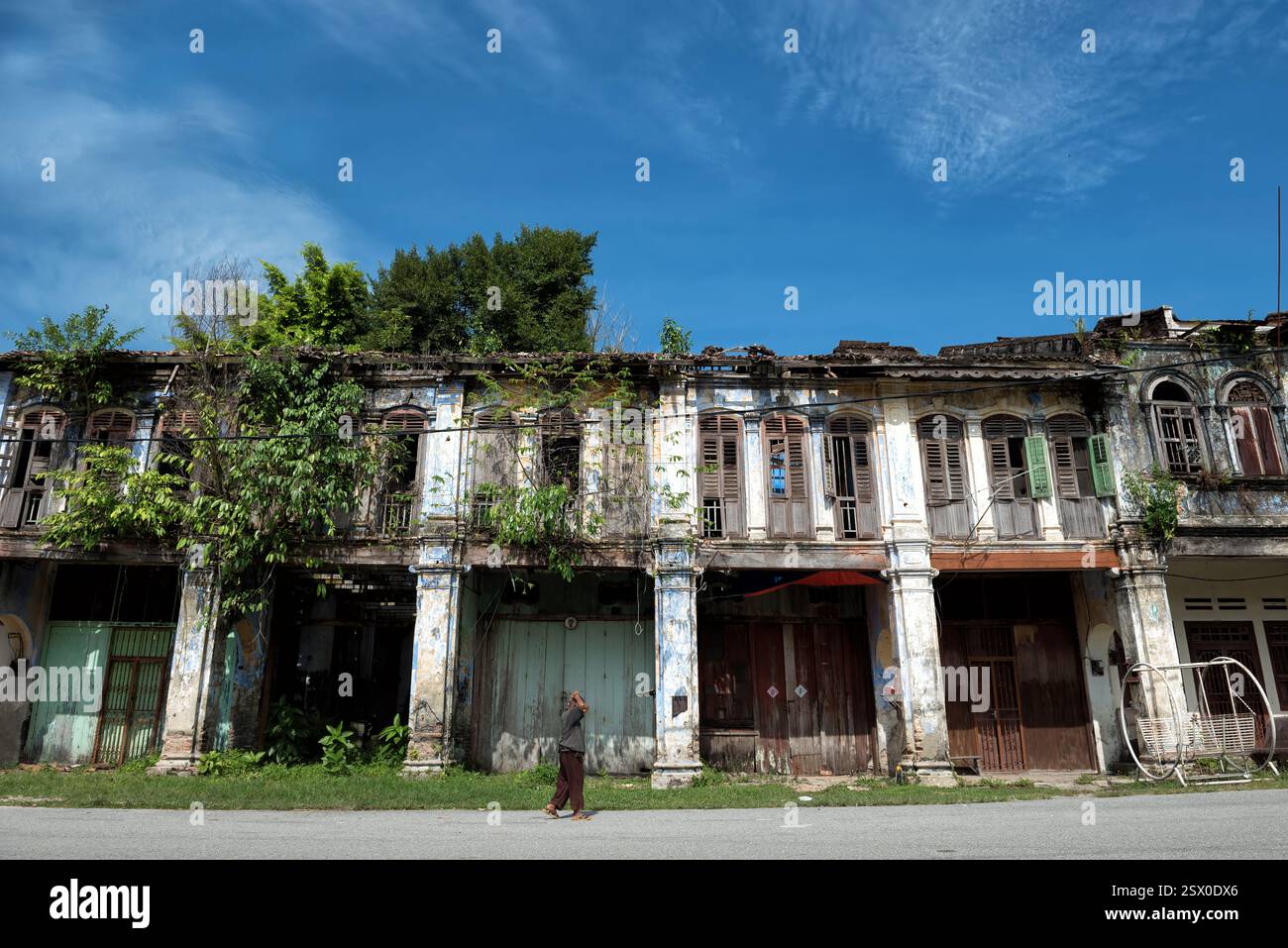 Papan, Perak, Malaysia - 1 Aug 2022: The abandoned forgotten heritage ...