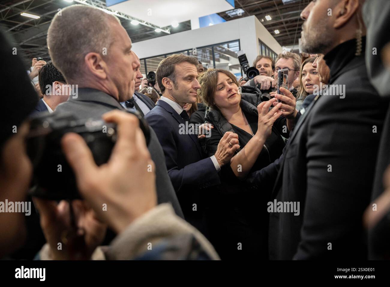 Paris, France. 22nd Feb, 2025. France's President Emmanuel Macron ...