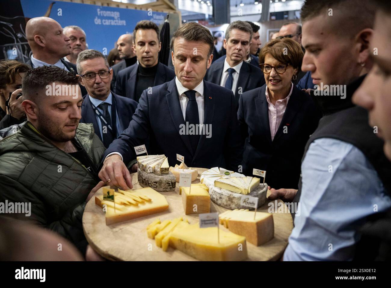 Paris, France. 22nd Feb, 2025. France's President Emmanuel Macron ...