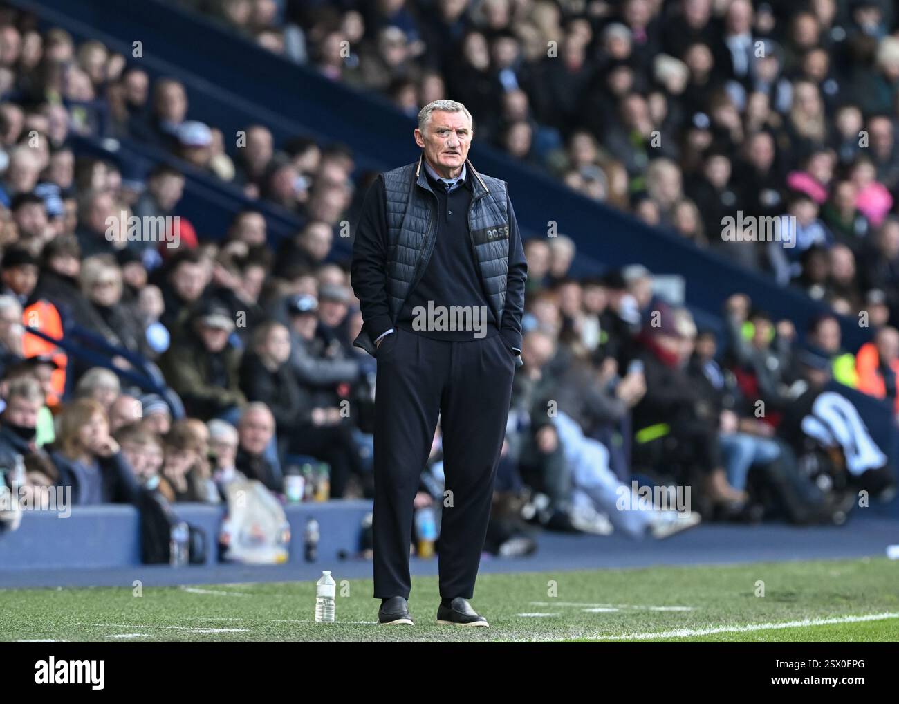 West Bromwich Albion manager Tony Mowbray during the Sky Bet ...