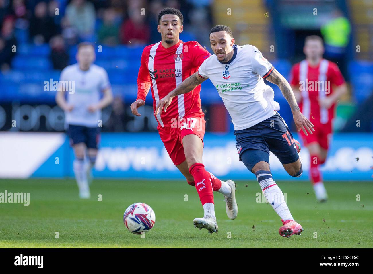 Josh Dacres-Cogley #12 of Bolton Wanderers F.C. in action during the Sky Bet League 1 match ...
