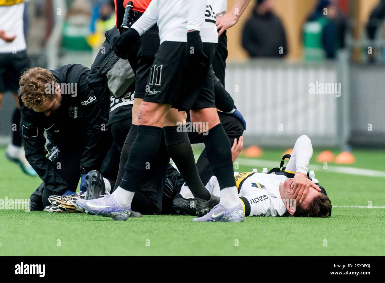 250222 AIKs Bersant Celina under fotbollsmatchen i Svenska Cupen mellan ...
