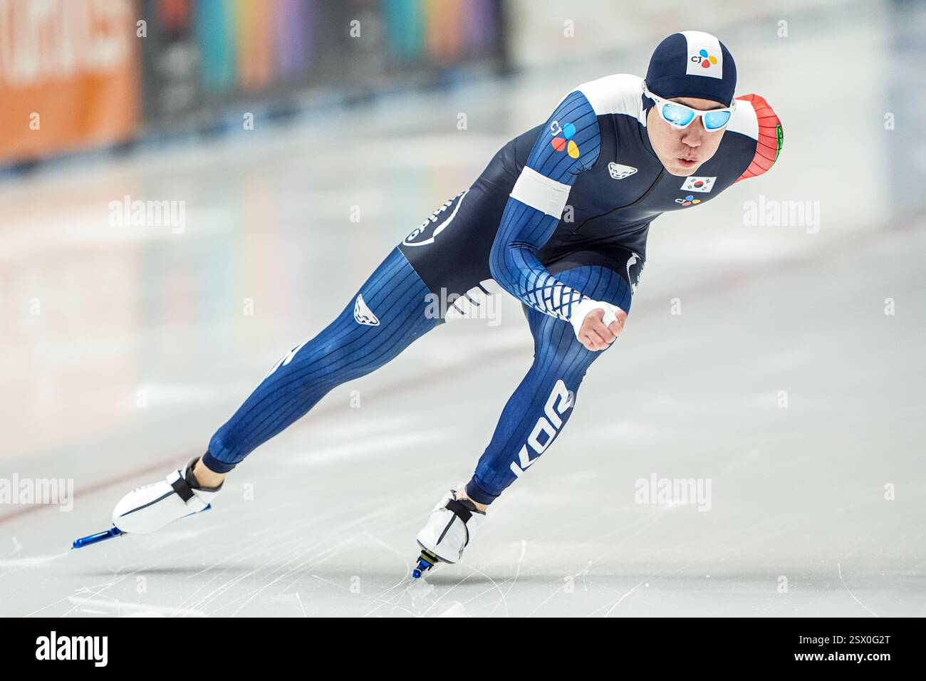 TOMASZOW MAZOWIECKI, POLAND - FEBRUARY 22: Min-Kyu Cha of Republic of ...