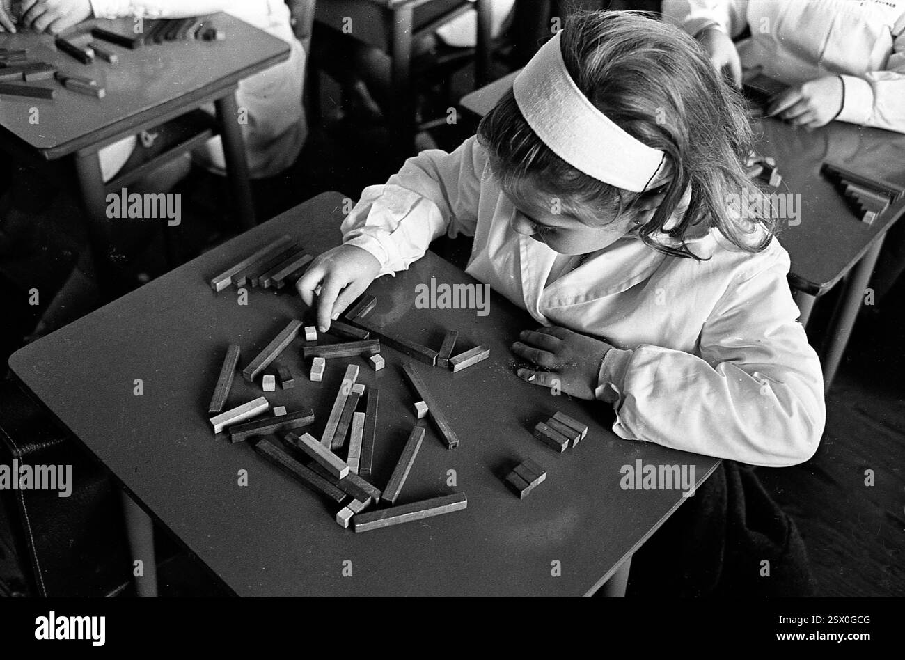 Math class at primary school, Buenos Aires, Argentina, April 16, 1968 ...