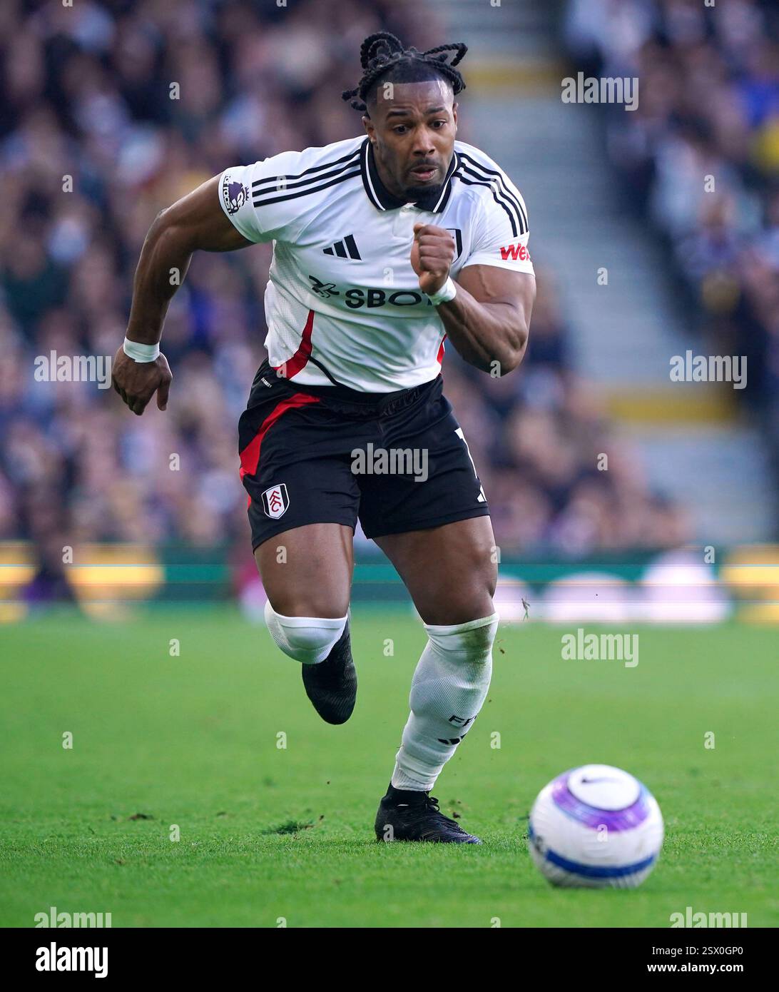 Fulham's Adama Traore during the Premier League match at Craven Cottage ...