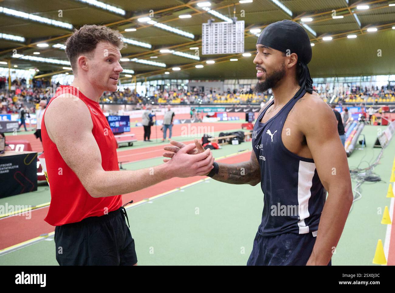 22 February 2025, North Rhine-Westphalia, Dortmund: Athletics/hall ...