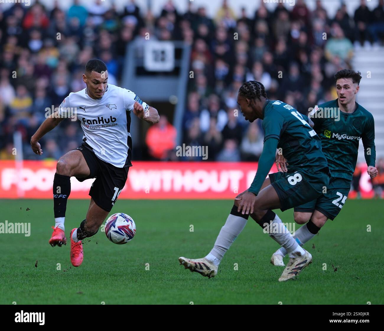 Pride Park, Derby, Derbyshire, UK. 22nd Feb, 2025. EFL Championship ...