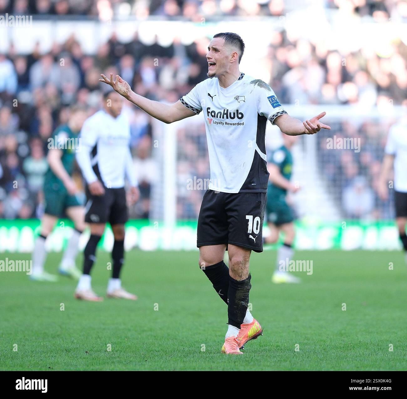 22nd February 2025; Pride Park, Derby, Derbyshire, England; EFL ...