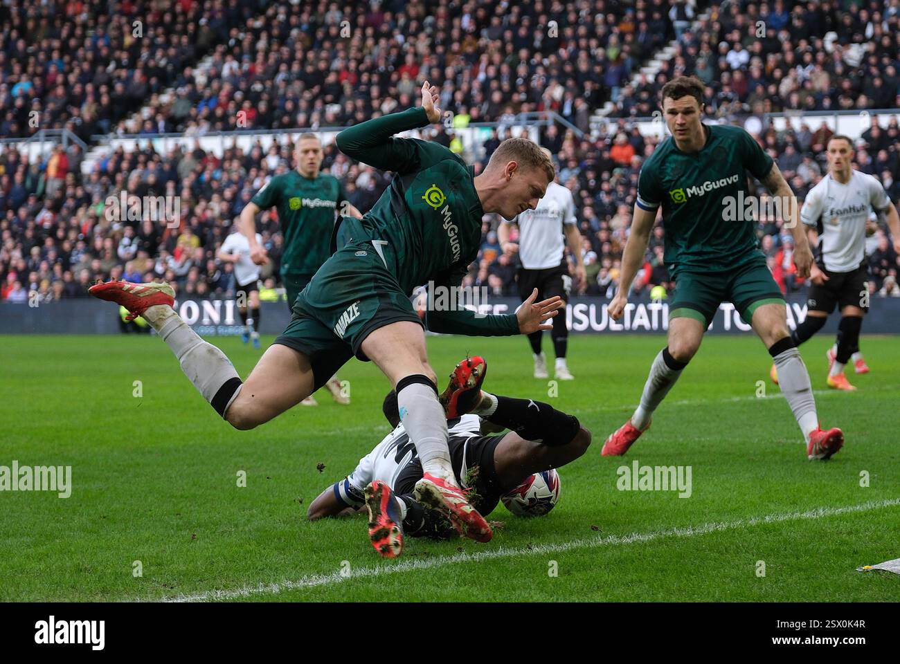 Pride Park, Derby, Derbyshire, UK. 22nd Feb, 2025. EFL Championship ...
