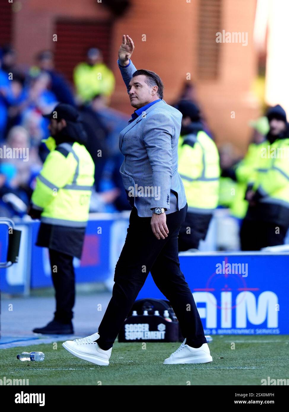 Former Rangers player Lorenzo Amoruso during the William Hill ...