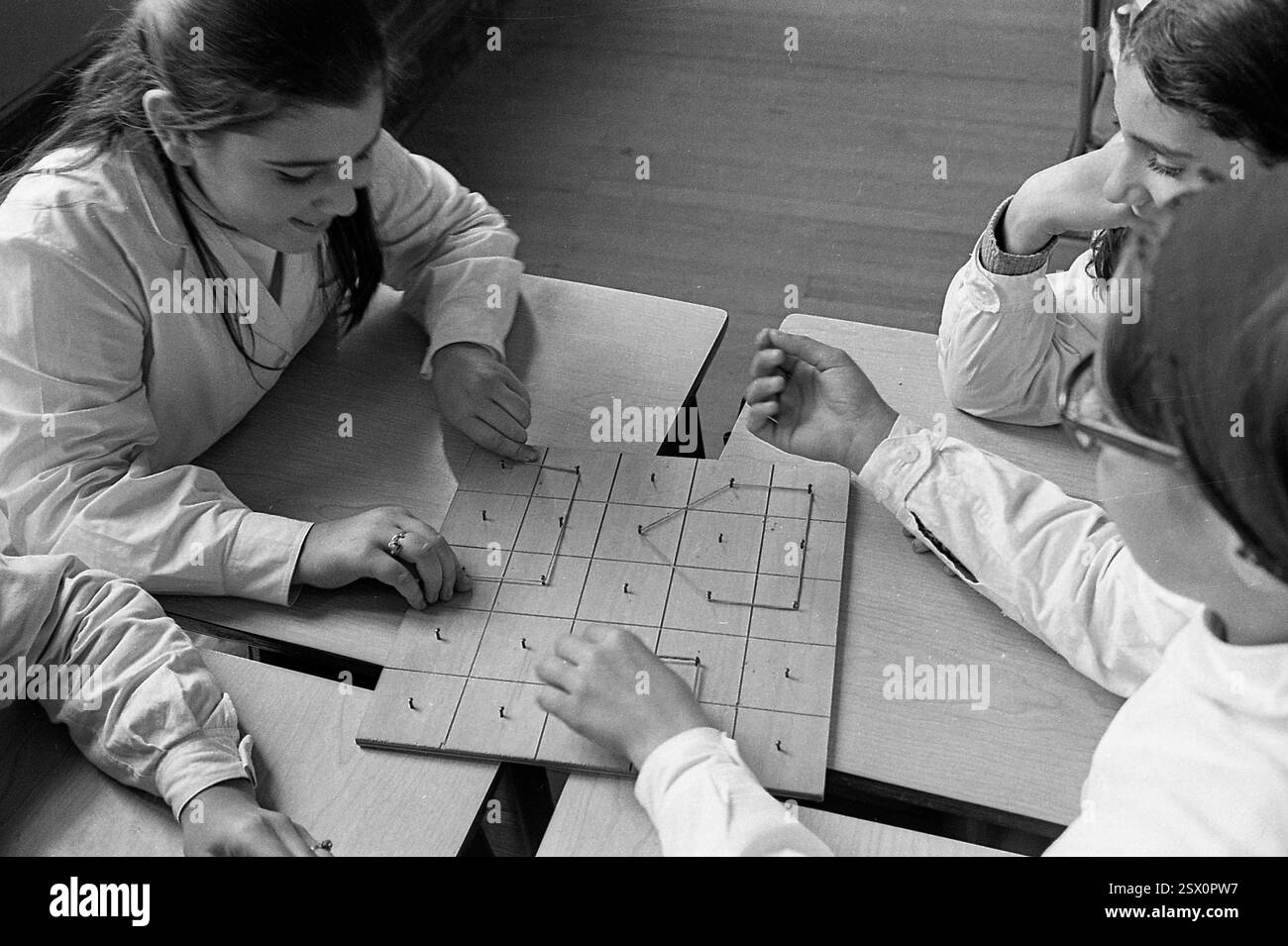 Math class at primary school, Buenos Aires, Argentina, April 16, 1968 ...