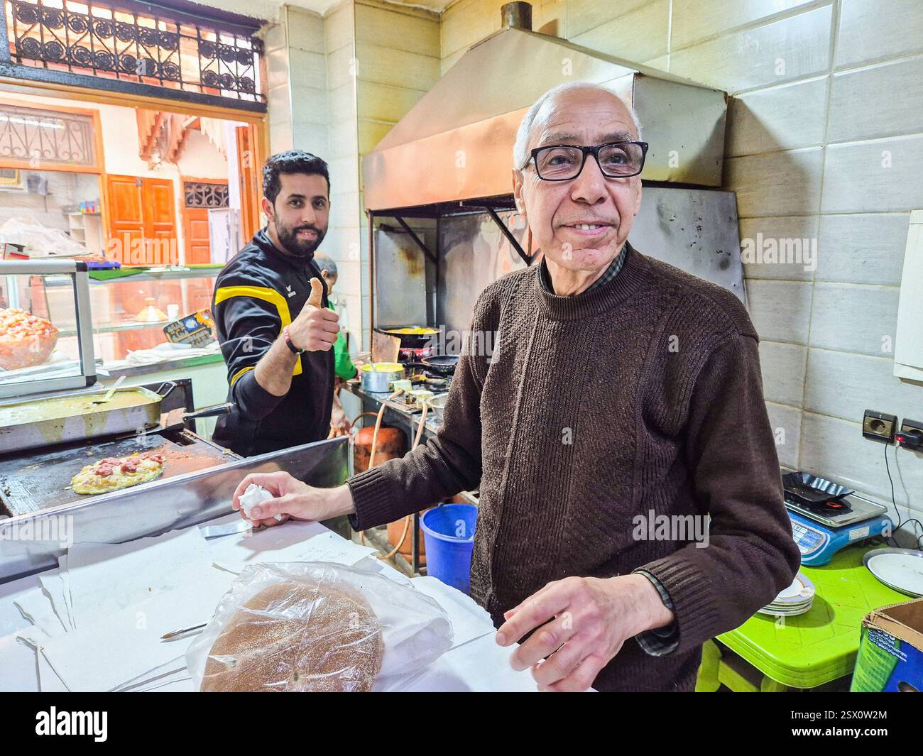 Morocco, Fes, local restaurant Stock Photo - Alamy