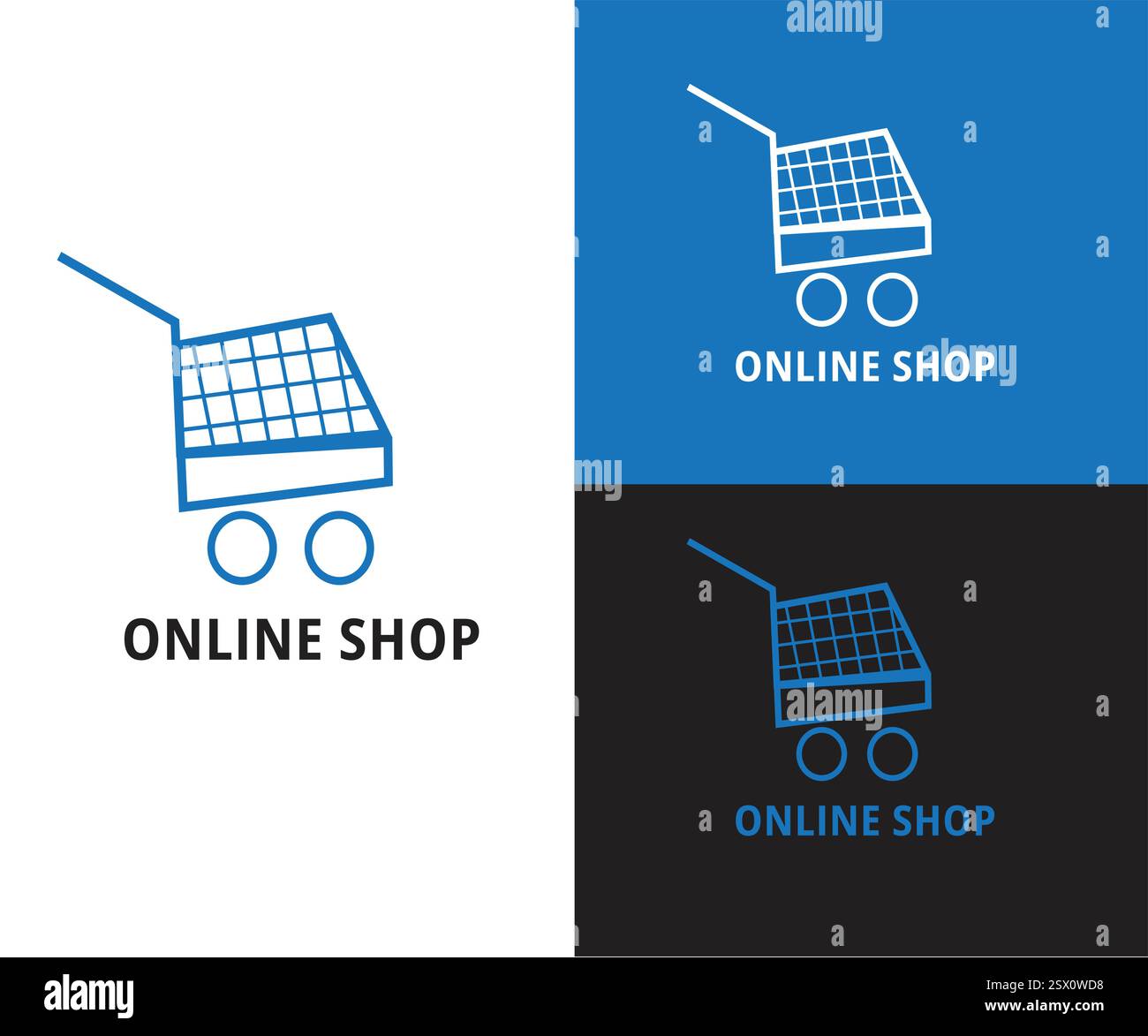 Shopping Cart Logo, Trolley Logo, Shopping Logo Design For Online Business, Vector Illustration ...