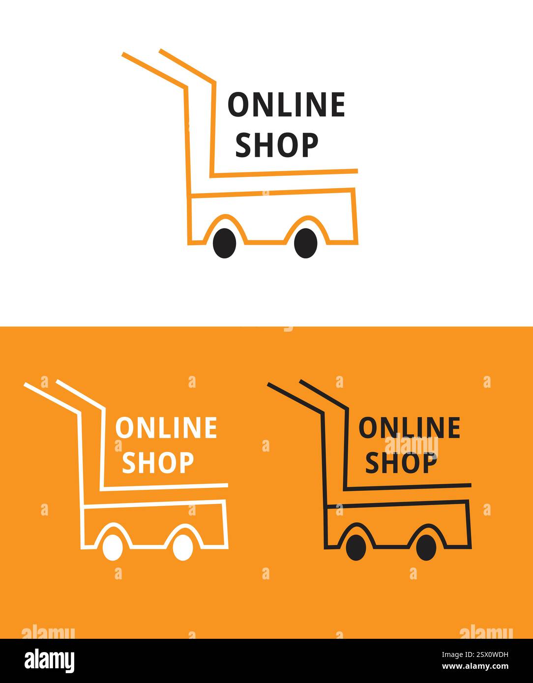 Shopping Cart Logo, Trolley Logo, Shopping Logo Design For Online ...