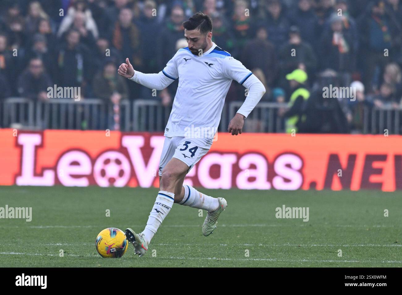 Mario Gila of S.S. Lazio is in action during the 26th day of the Serie ...