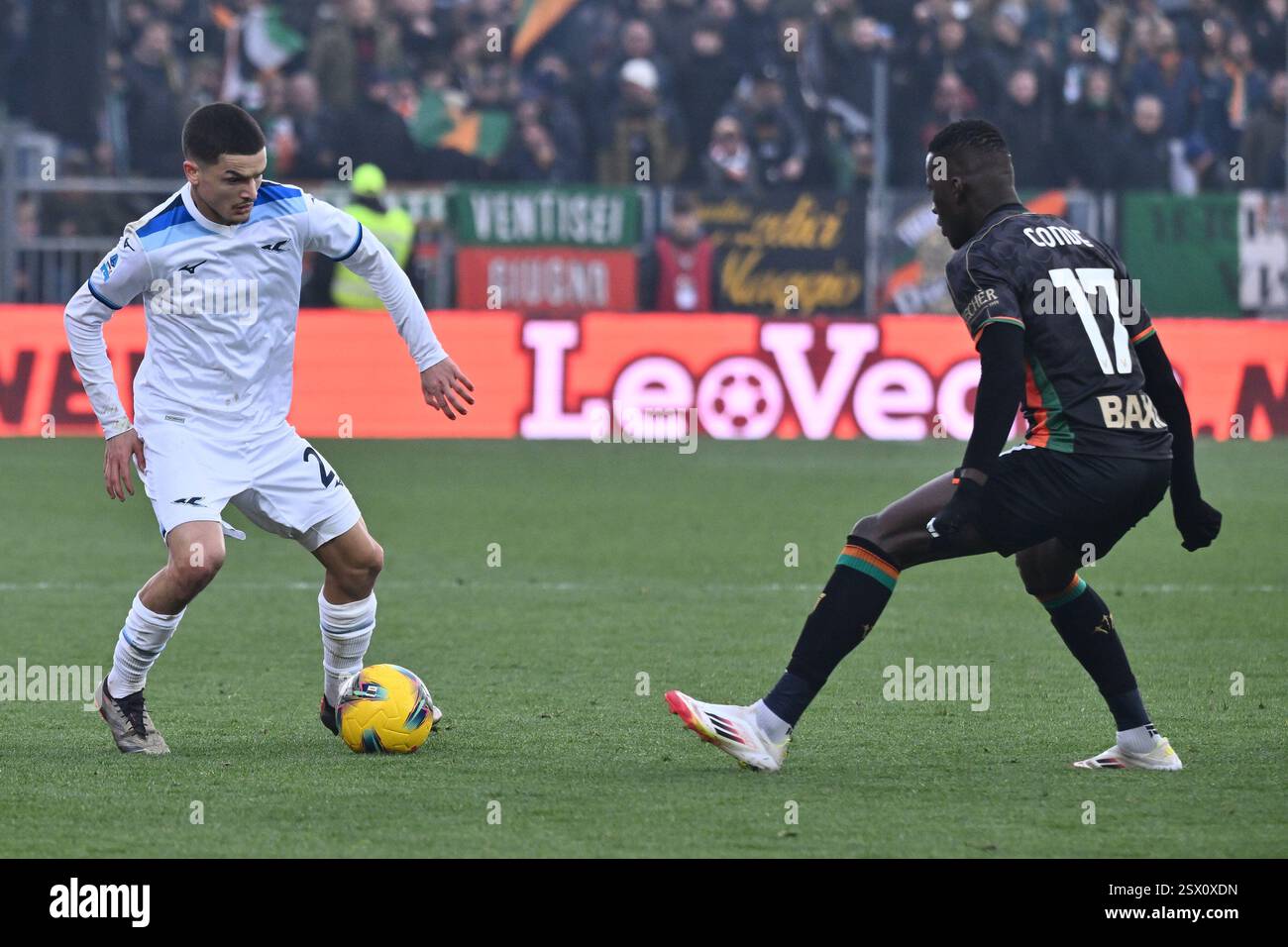 Reda Belahyane of S.S. Lazio an Cheick Conde of Venezia F.C. are in ...