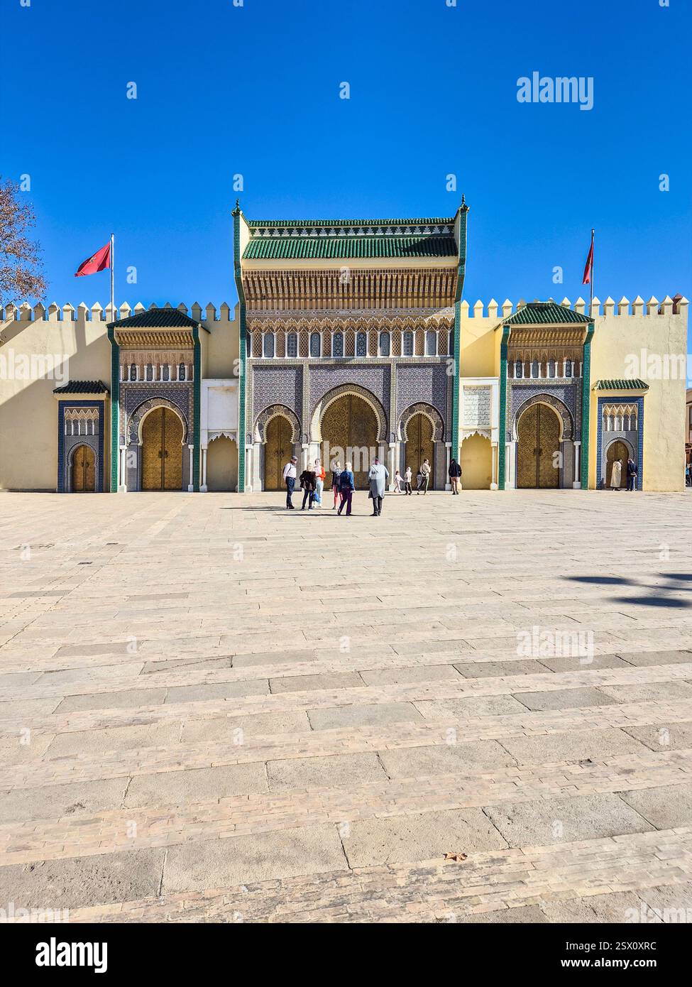 Morocco, Fes, Royal Palace, Jdid Dar El Makhzen Stock Photo - Alamy