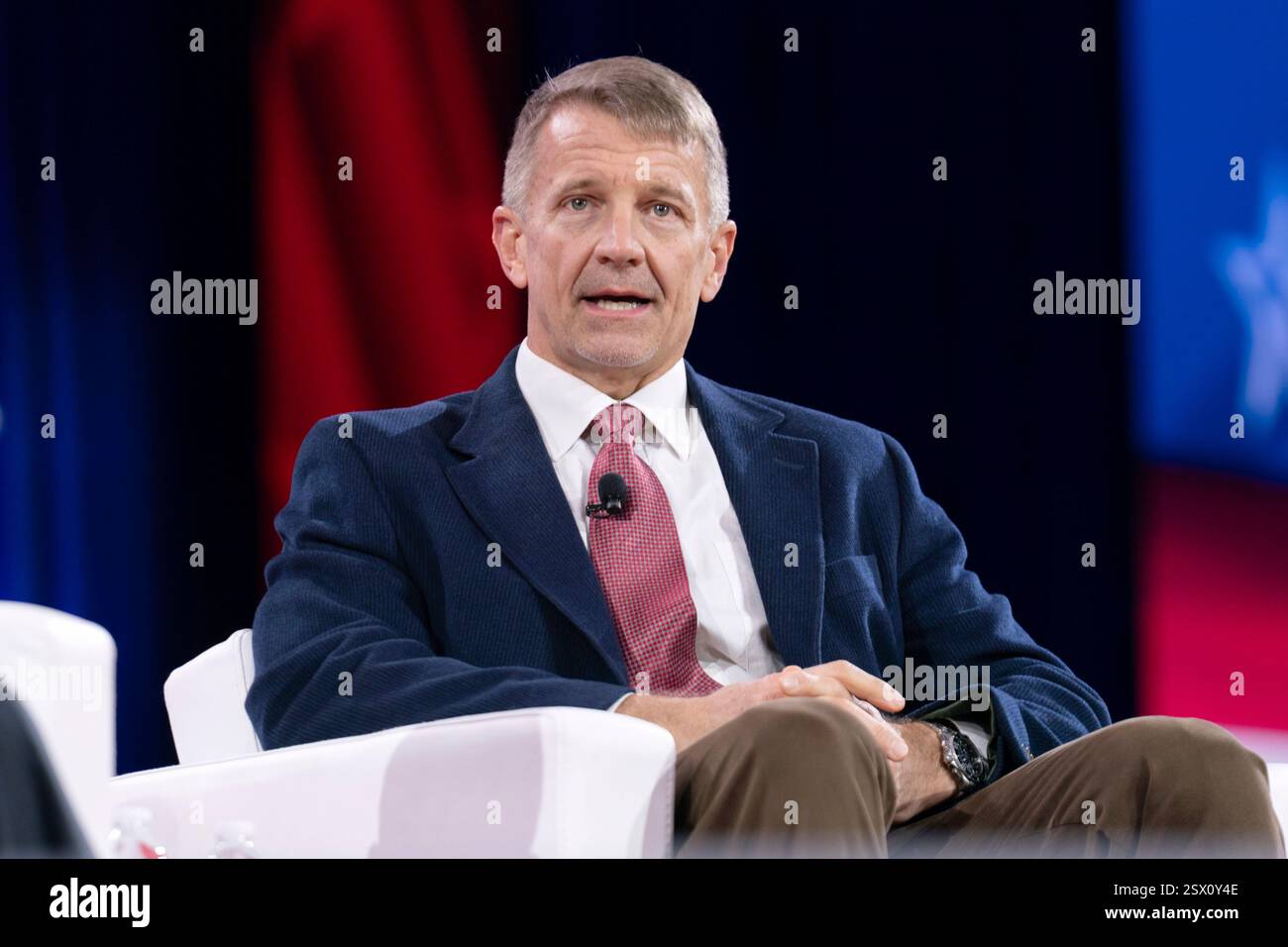 Blackwater founder Erik Prince speaks at the Conservative Political Action Conference, CPAC, at ...