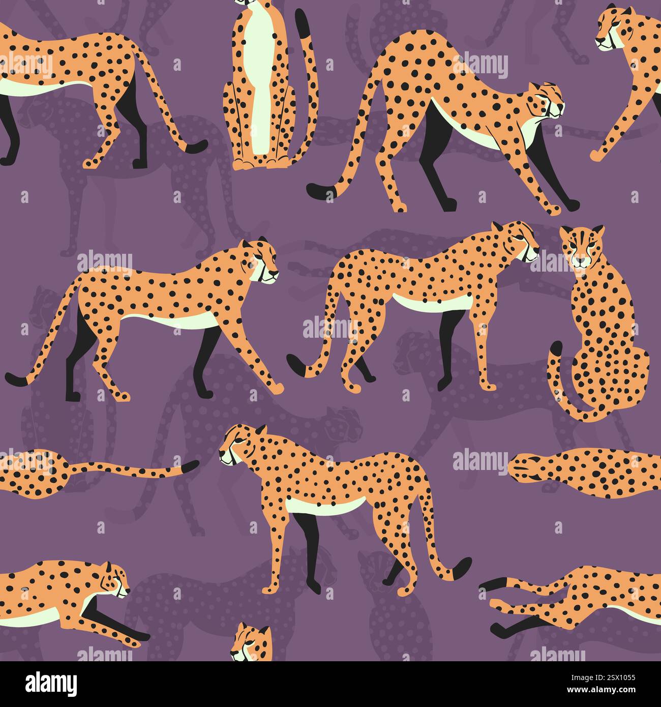 seamless tiger pattern for printing Stock Photo - Alamy