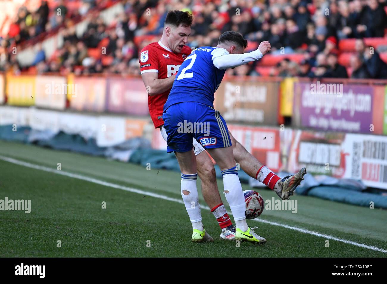 London, England. 22nd Feb 2025. Josh Edwards and Jack McMillan during ...