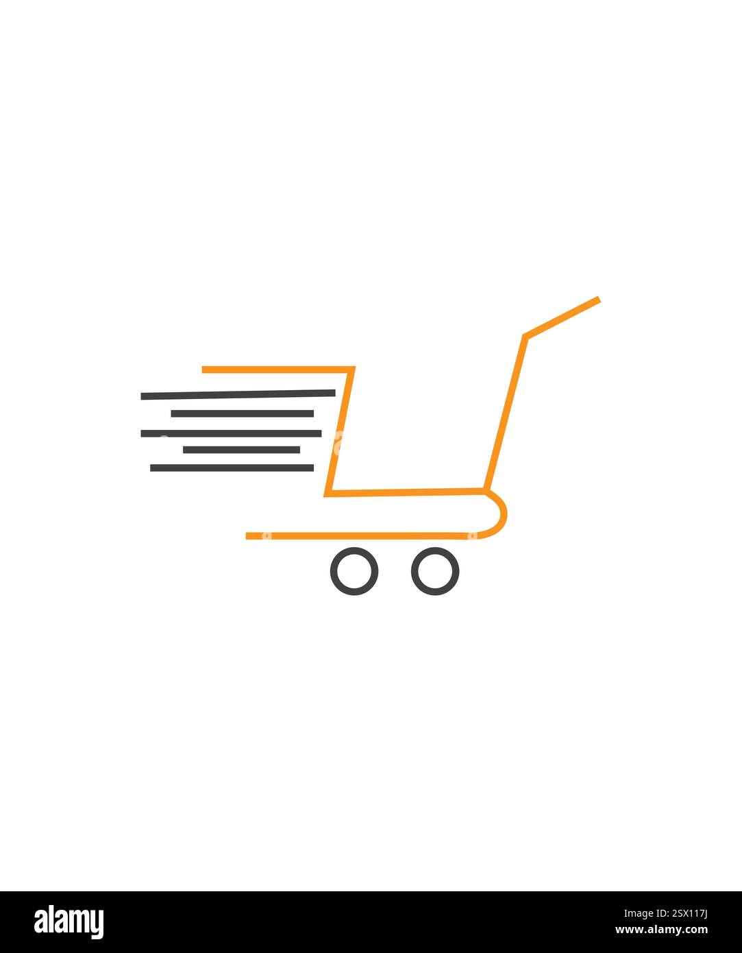 logo design for fast shopping, trolley logo design, Online shop logo ...