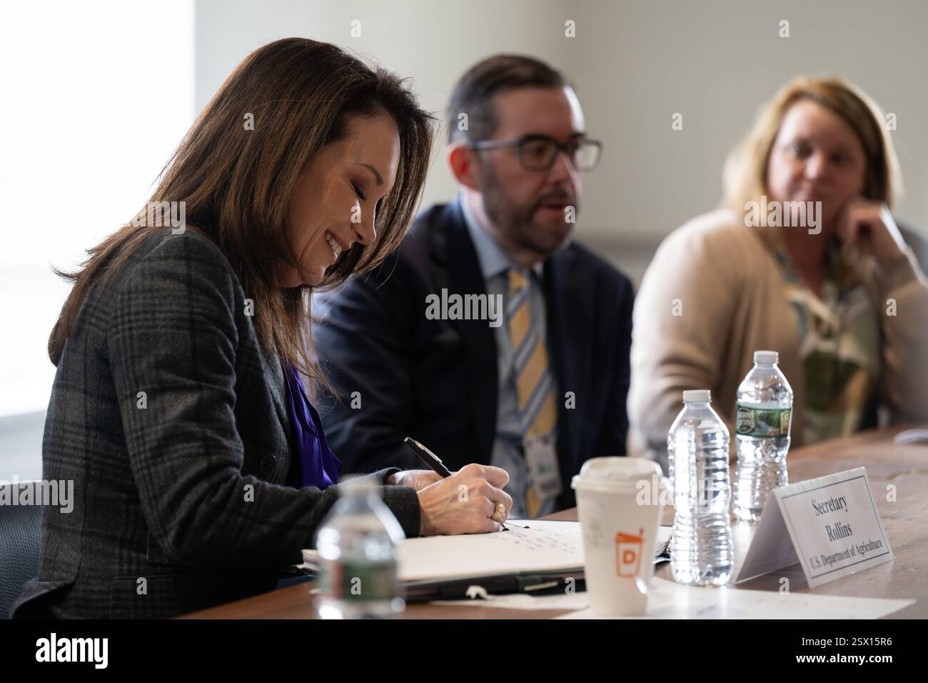 United States Secretary of Agriculture Brooke Rollins meets with ...