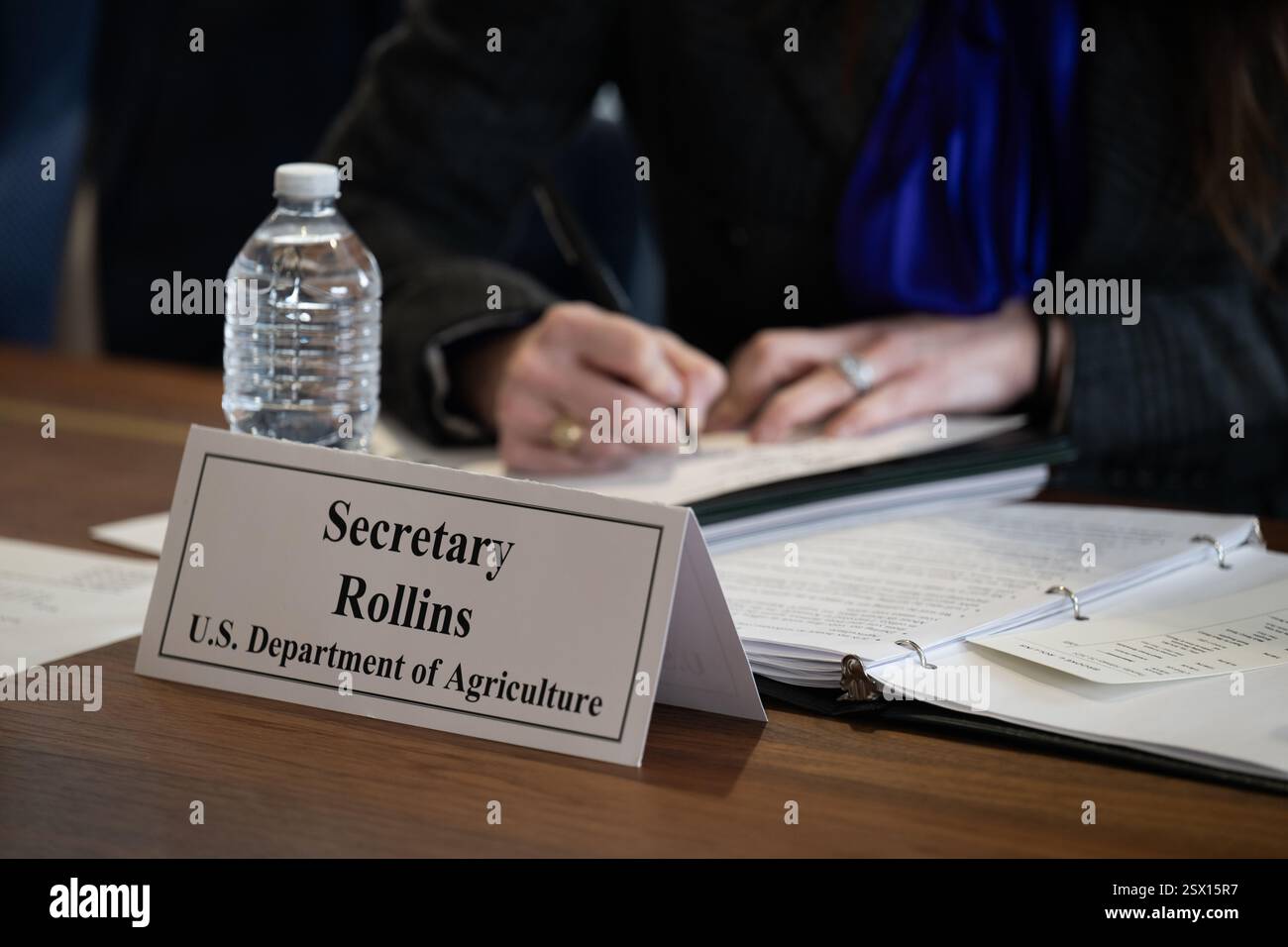 United States Secretary of Agriculture Brooke Rollins meets with ...