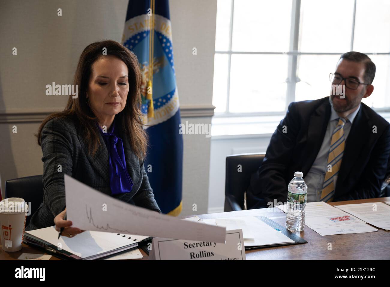 United States Secretary of Agriculture Brooke Rollins meets with ...