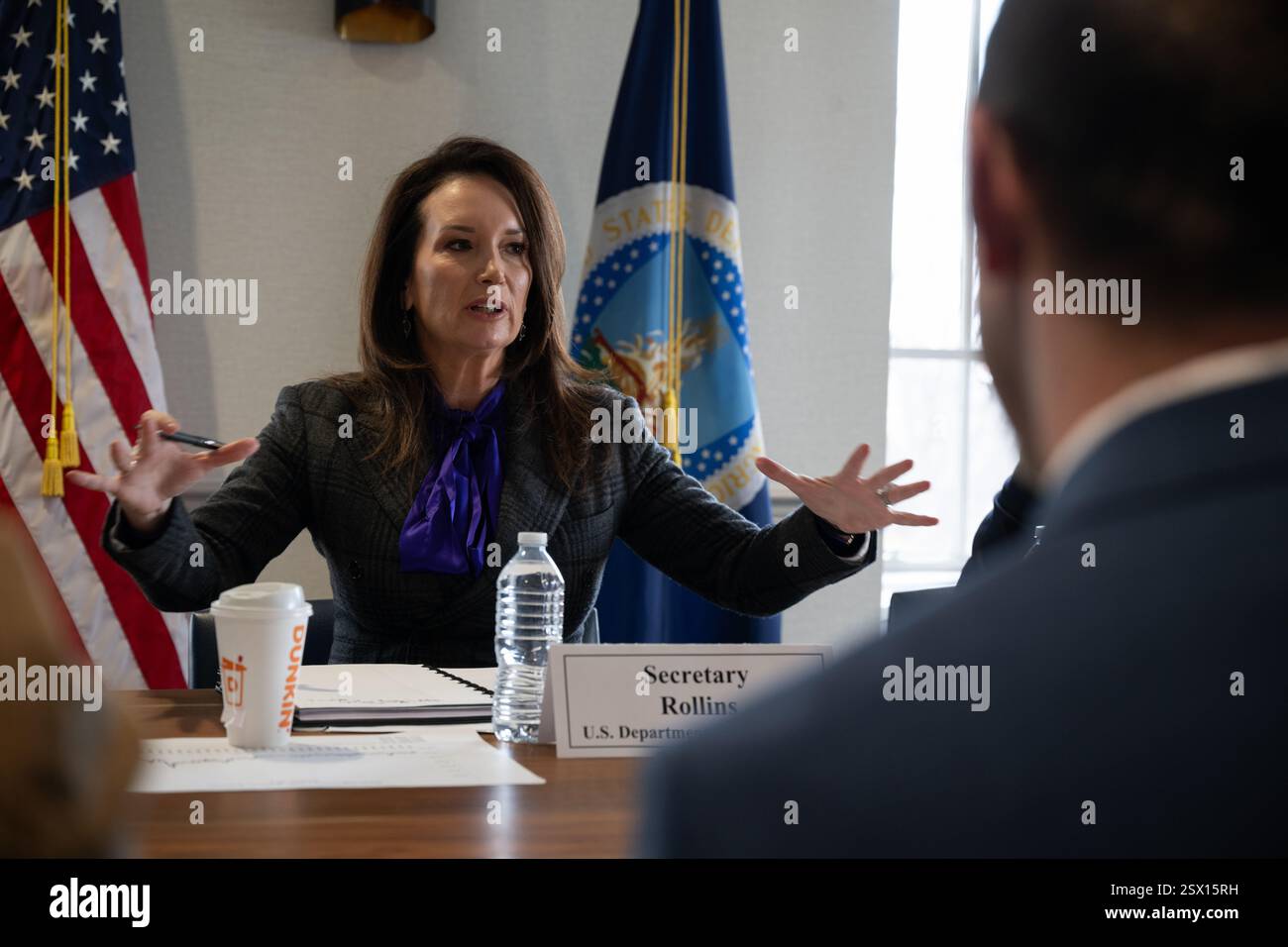 United States Secretary of Agriculture Brooke Rollins meets with ...