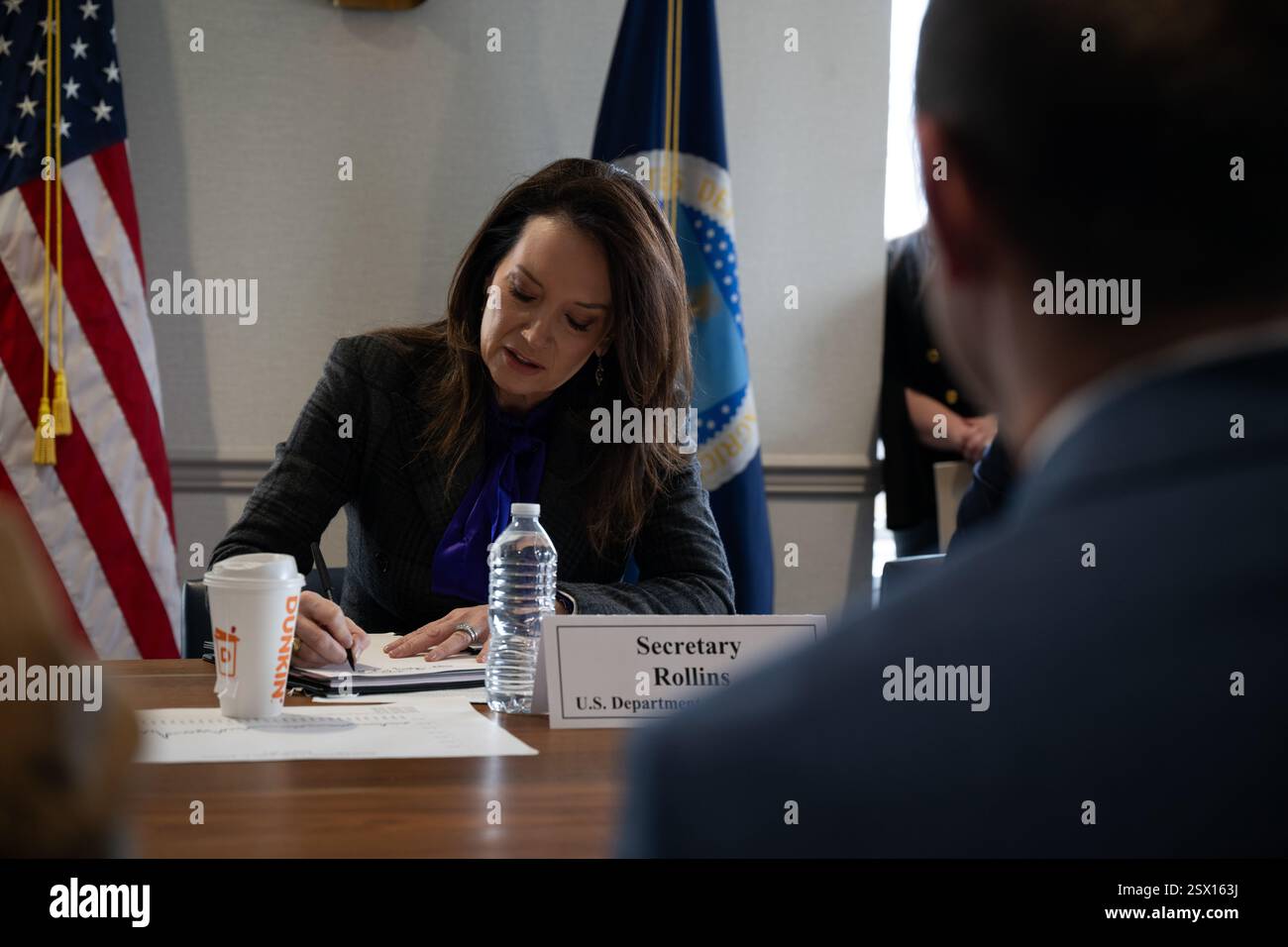 United States Secretary of Agriculture Brooke Rollins meets with ...