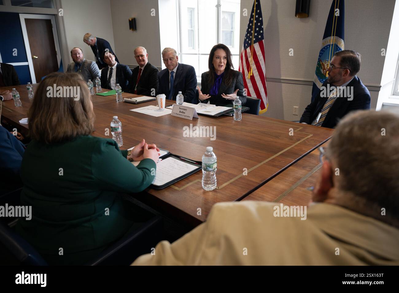 United States Secretary of Agriculture Brooke Rollins meets with ...