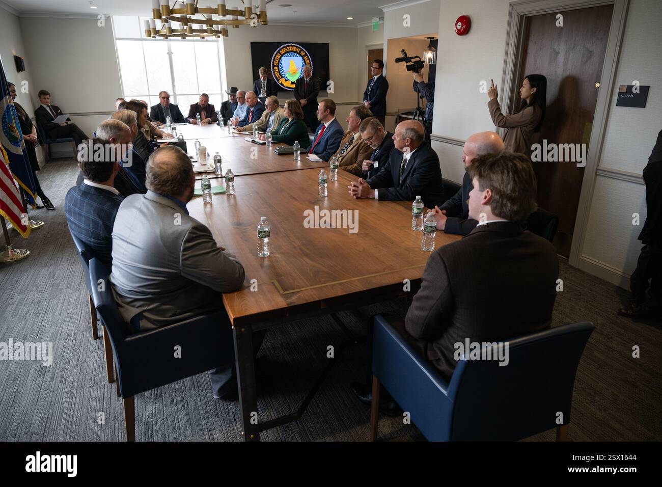 United States Secretary of Agriculture Brooke Rollins meets with ...