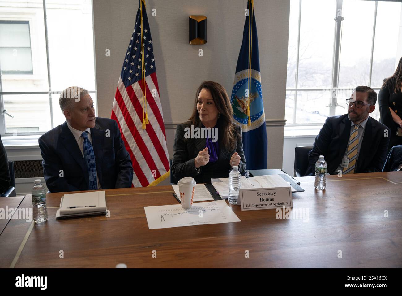 United States Secretary of Agriculture Brooke Rollins meets with ...