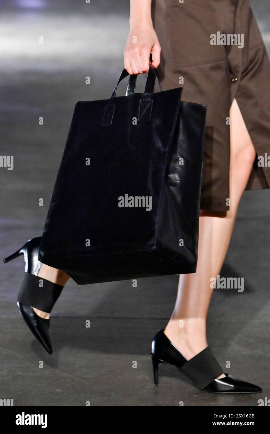 A model is seen on the runway during the Fashion East Olly Shinder ...
