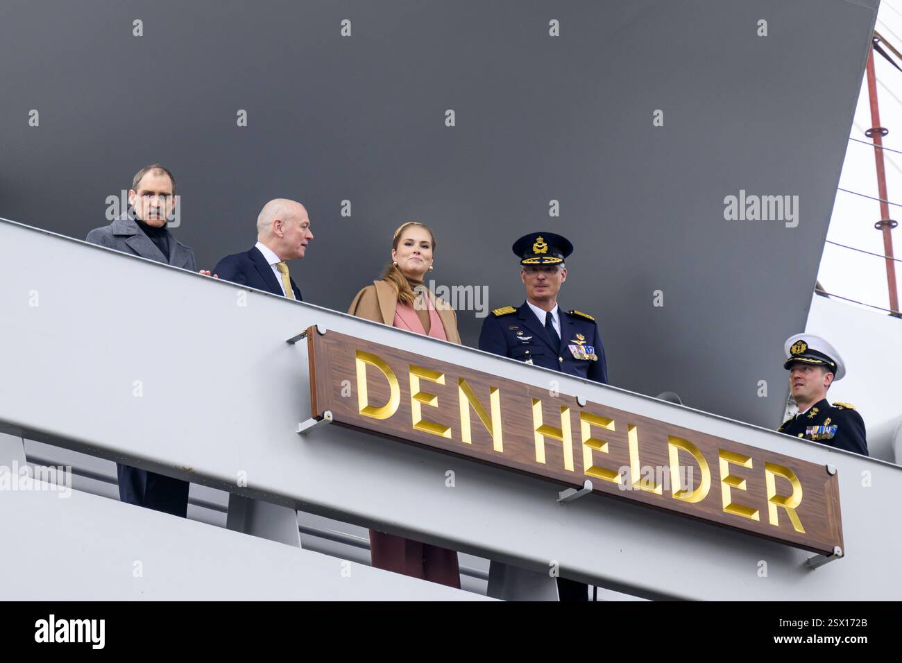 Den Helder, Netherlands. 22nd Feb 2025. Damen NavalPrincess of Orange ...