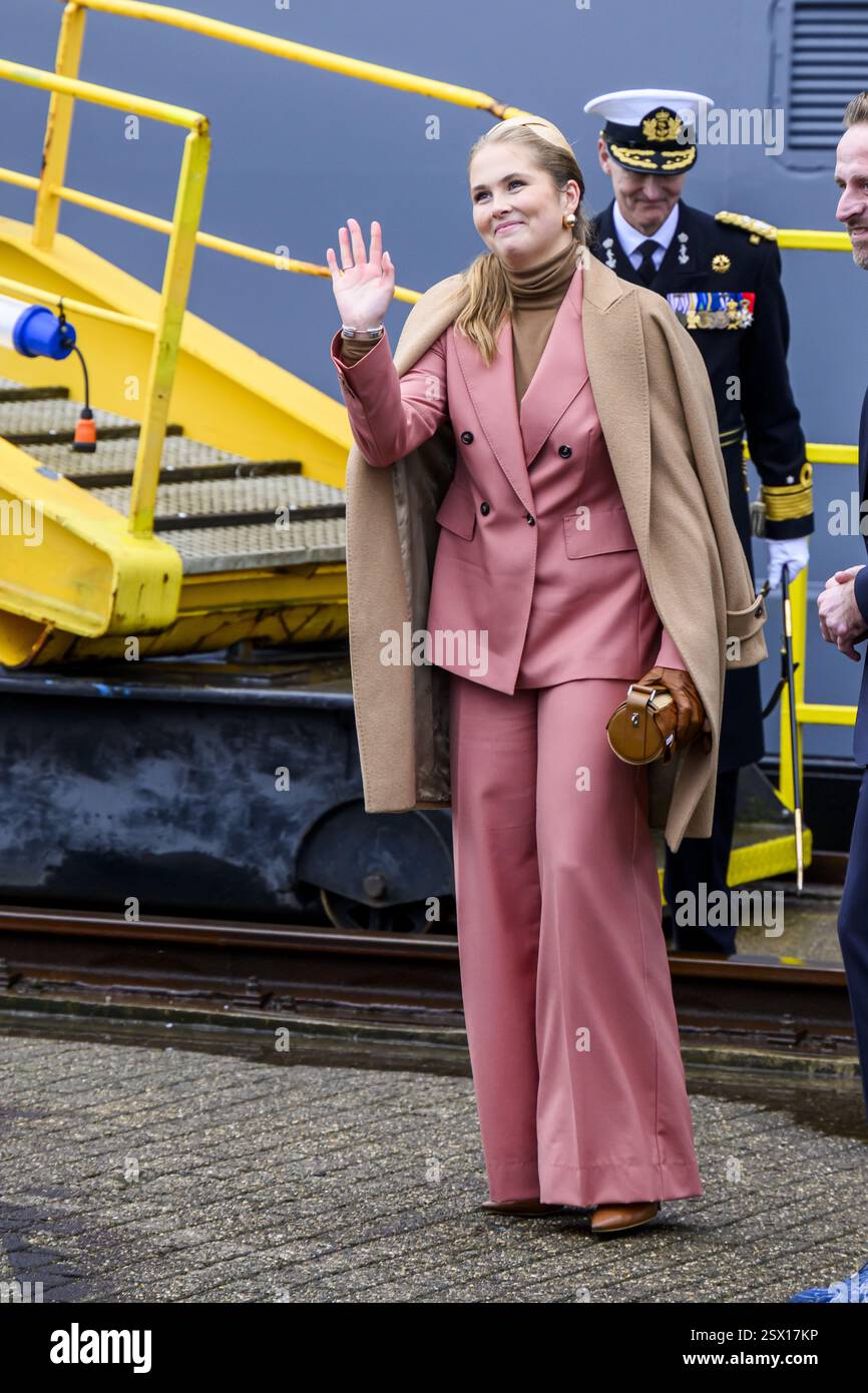 Den Helder, Netherlands. 22nd Feb 2025. Damen NavalPrincess of Orange ...