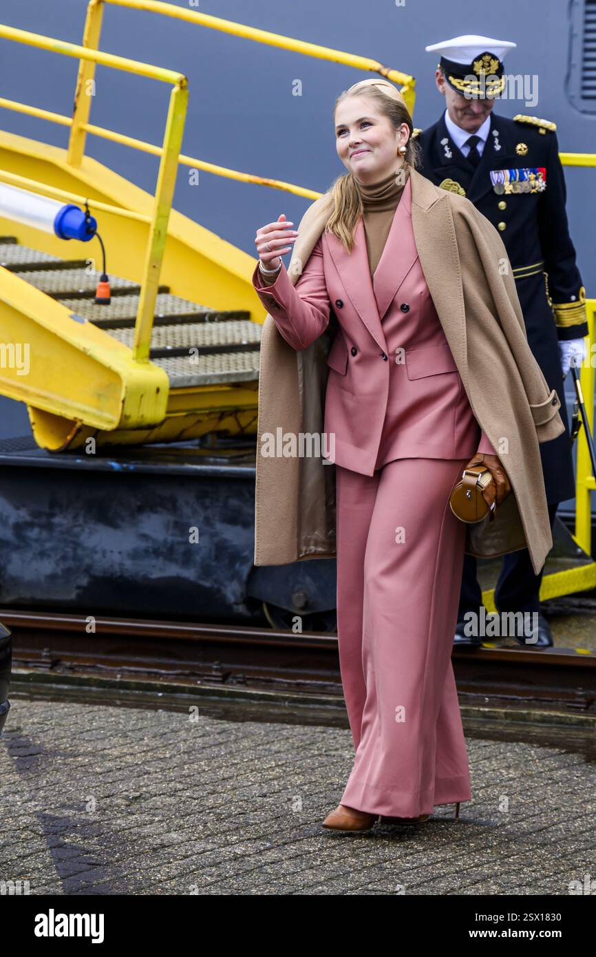 Den Helder, Netherlands. 22nd Feb 2025. Damen NavalPrincess of Orange ...